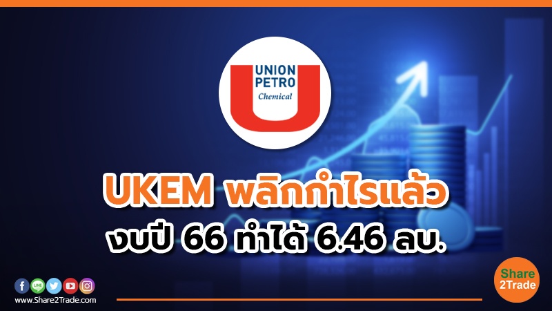 UKEM พลิกกำไรแล้ว งบปี 66 ทำได้ 6.46 ลบ. | Share2Trade